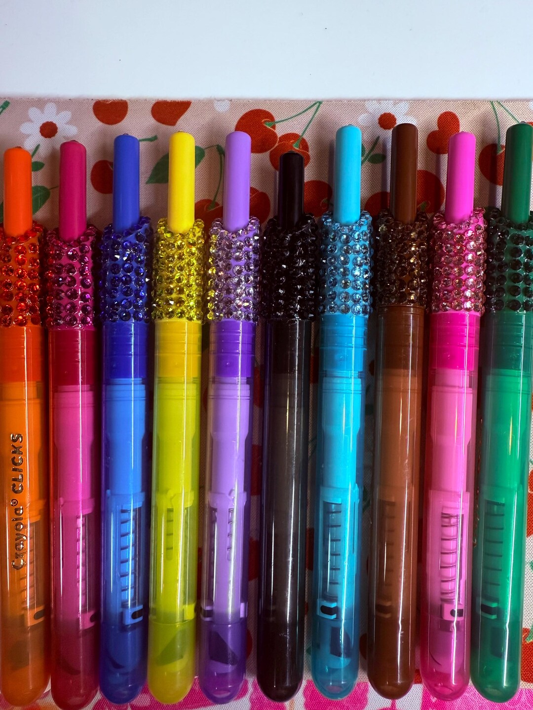 Click Markers With Bling Glass Rhinestones Set of 10 - Etsy