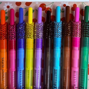 Click Markers With Bling Glass Rhinestones Set of 10 - Etsy