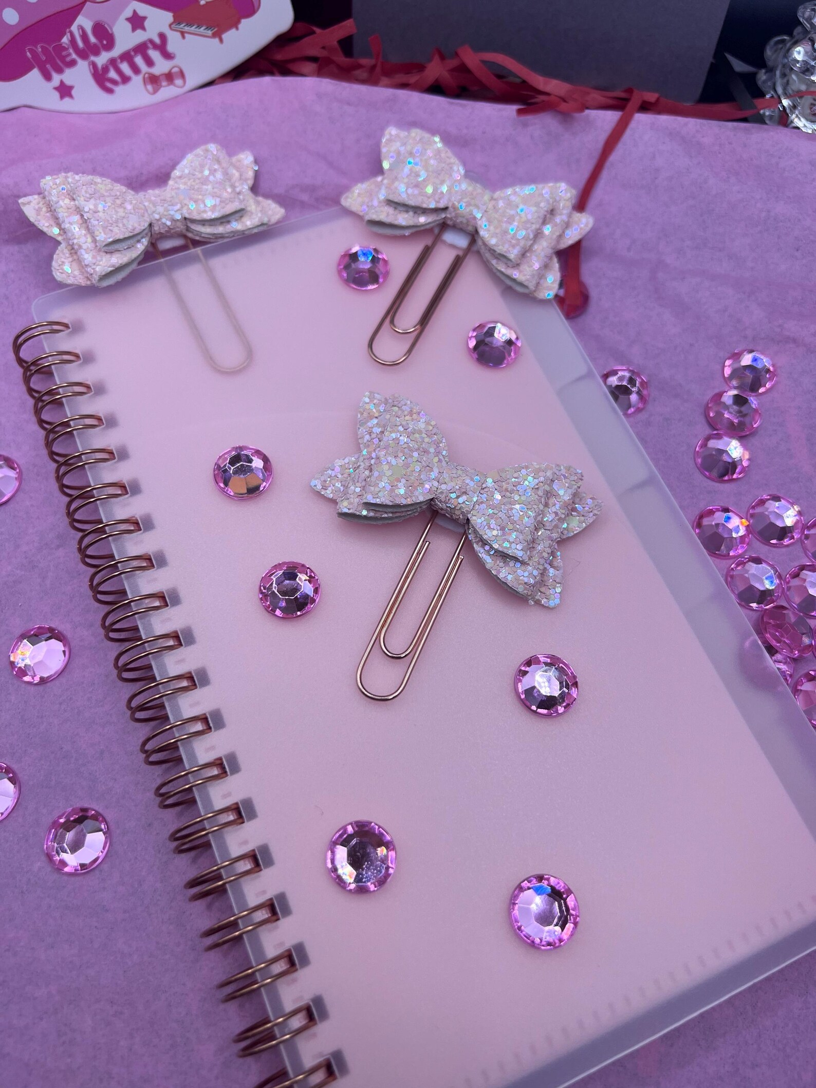 Binder Paperclip Pink Bow Only 1 - Etsy