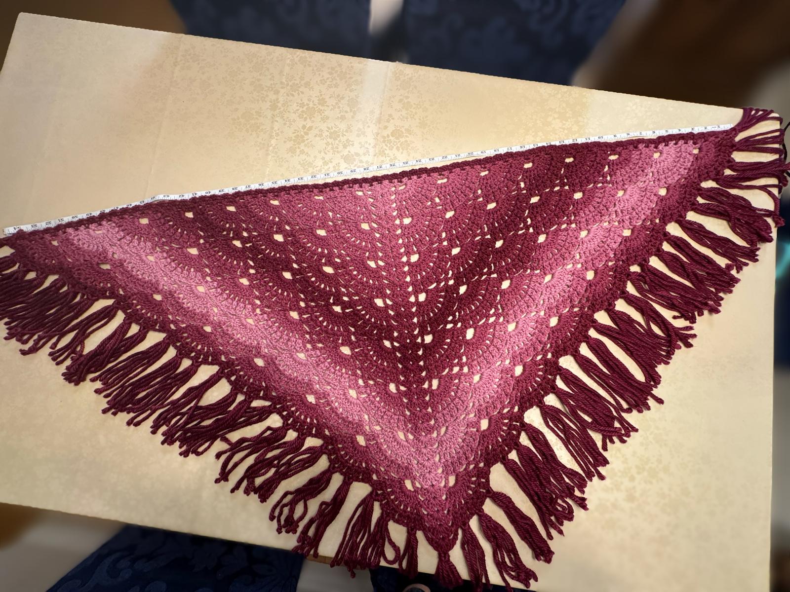 Handmade Crochet Shawl in Soft Acrylic Yarn - Cozy & Stylish Wrap for ...