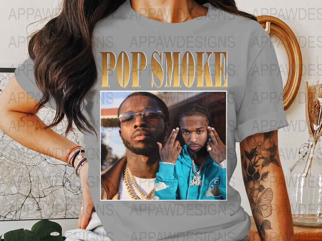 Pop Smoke Digital Print, Printable Wall Art, Hip Hop Rapper Poster ...