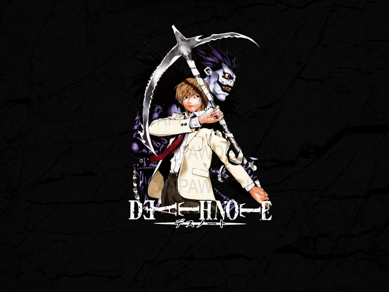 Anime Grim Reaper Character With Scythe Tshirt Design, Digital Download ...