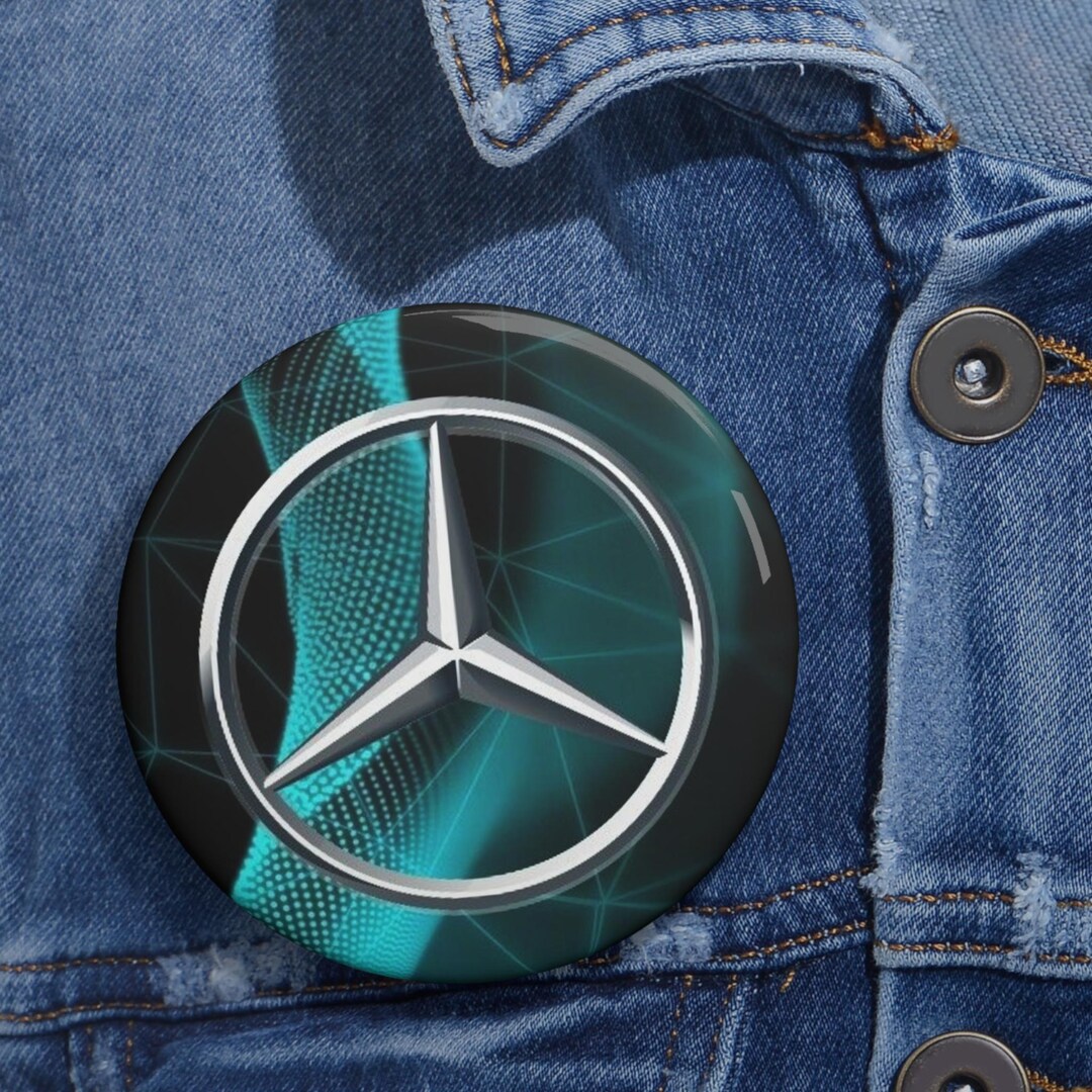 Mercedes Logo Custom Pin Buttons - Car Enthusiast Accessories ...