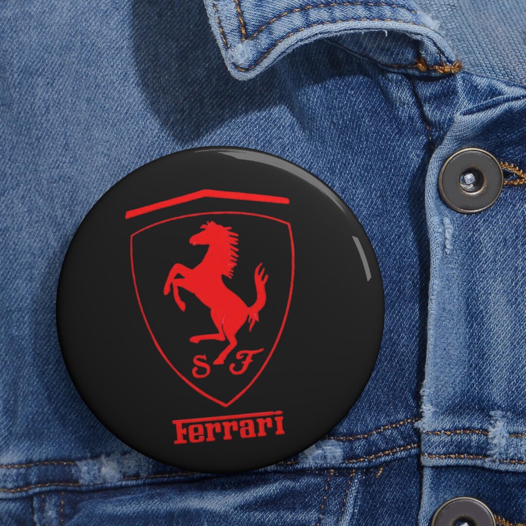 Ferrari Horse Custom Pin Buttons, Car Enthusiast Accessories, Racing ...