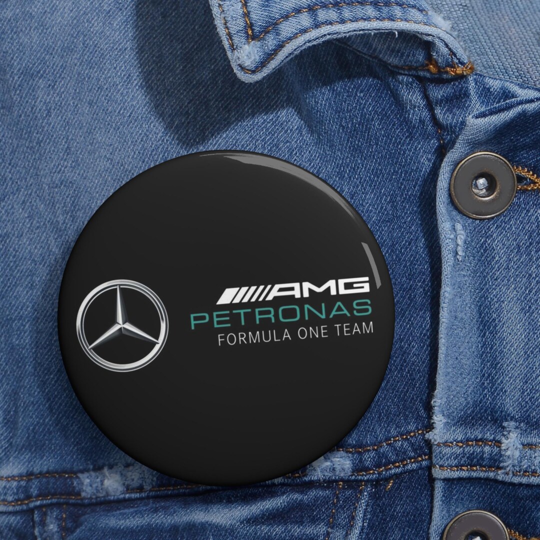 Formula 1 Mercedes AMG Petronas Custom Pin Buttons, Racing Fans Gift ...