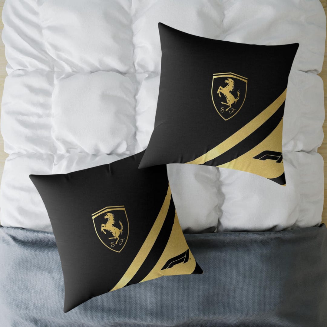 Canvas Pillow, Formula 1 Ferrari Pillow, Racing Car Decor, Motorsport ...