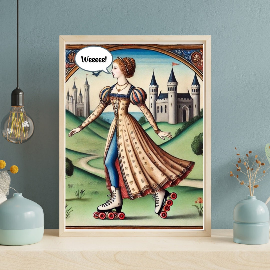 Funny “damsel in Blades” Wall Art - Digital Download - Etsy