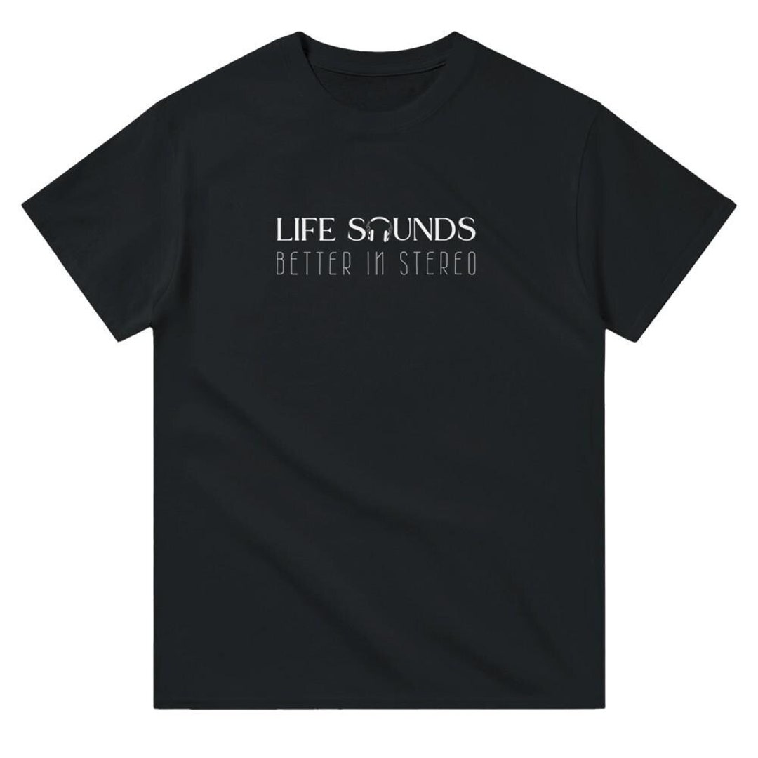 Life Sounds Better in Stereo T-shirt Gift for Sound Guys, Audio ...