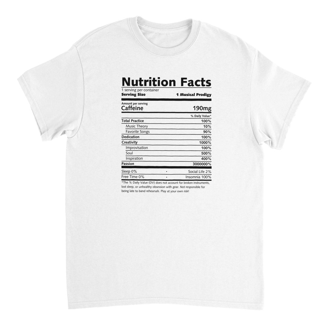 Musician Nutrition Facts T-shirt Hilarious Gift for Music Lovers - Etsy