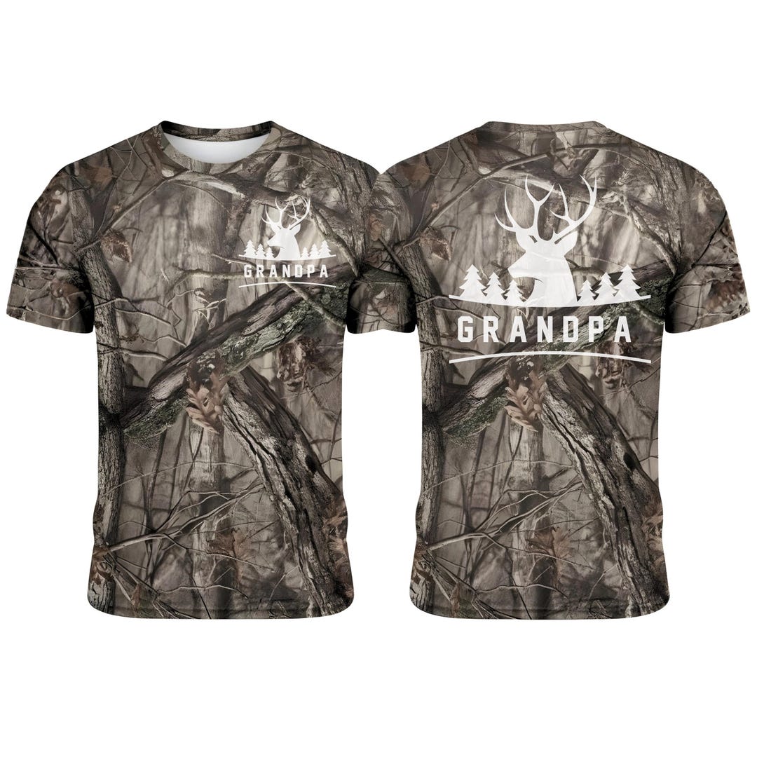 Grandpa Deer Hunting Camo T-shirt, Custom Hunter Gift - Etsy