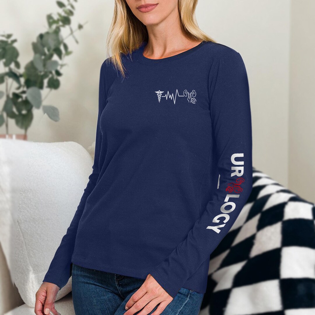 Urology Long Sleeve Shirt With Kidney EKG Design | Perfect Urologist ...