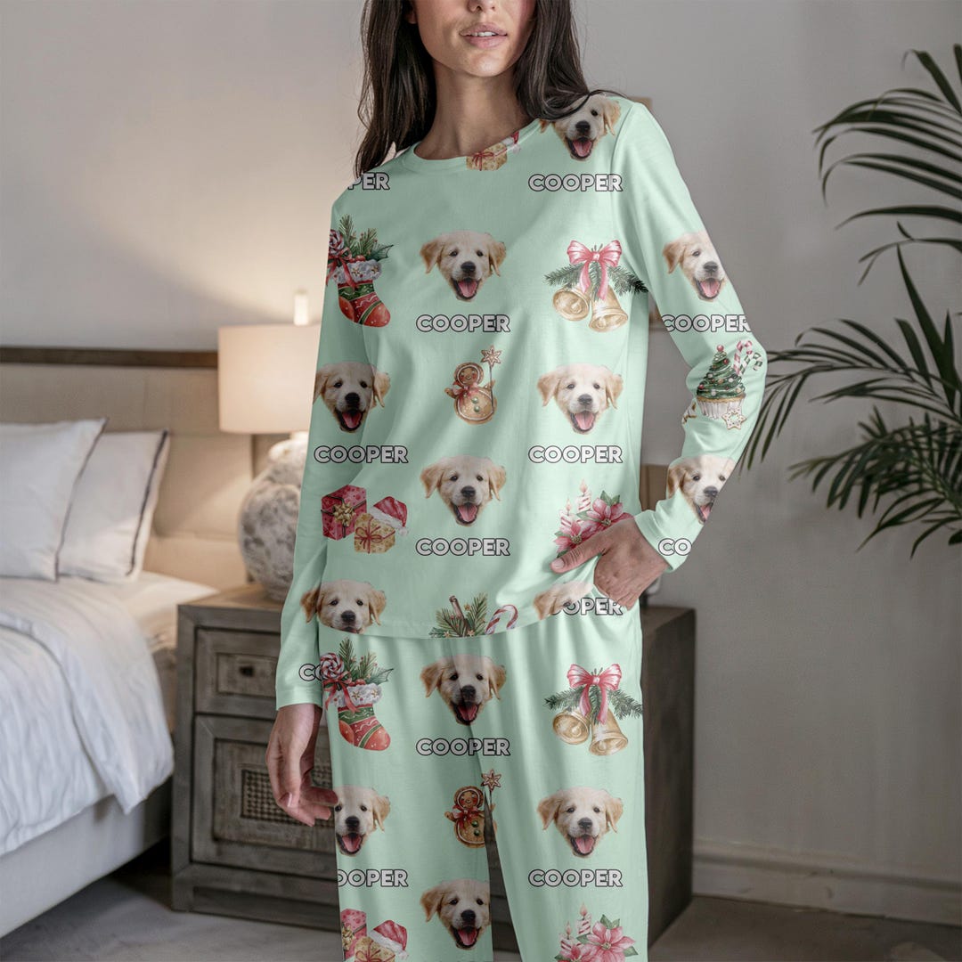 Personalized Dog Christmas Pajamas, Custom Pet Holiday Pjs, Add Your ...