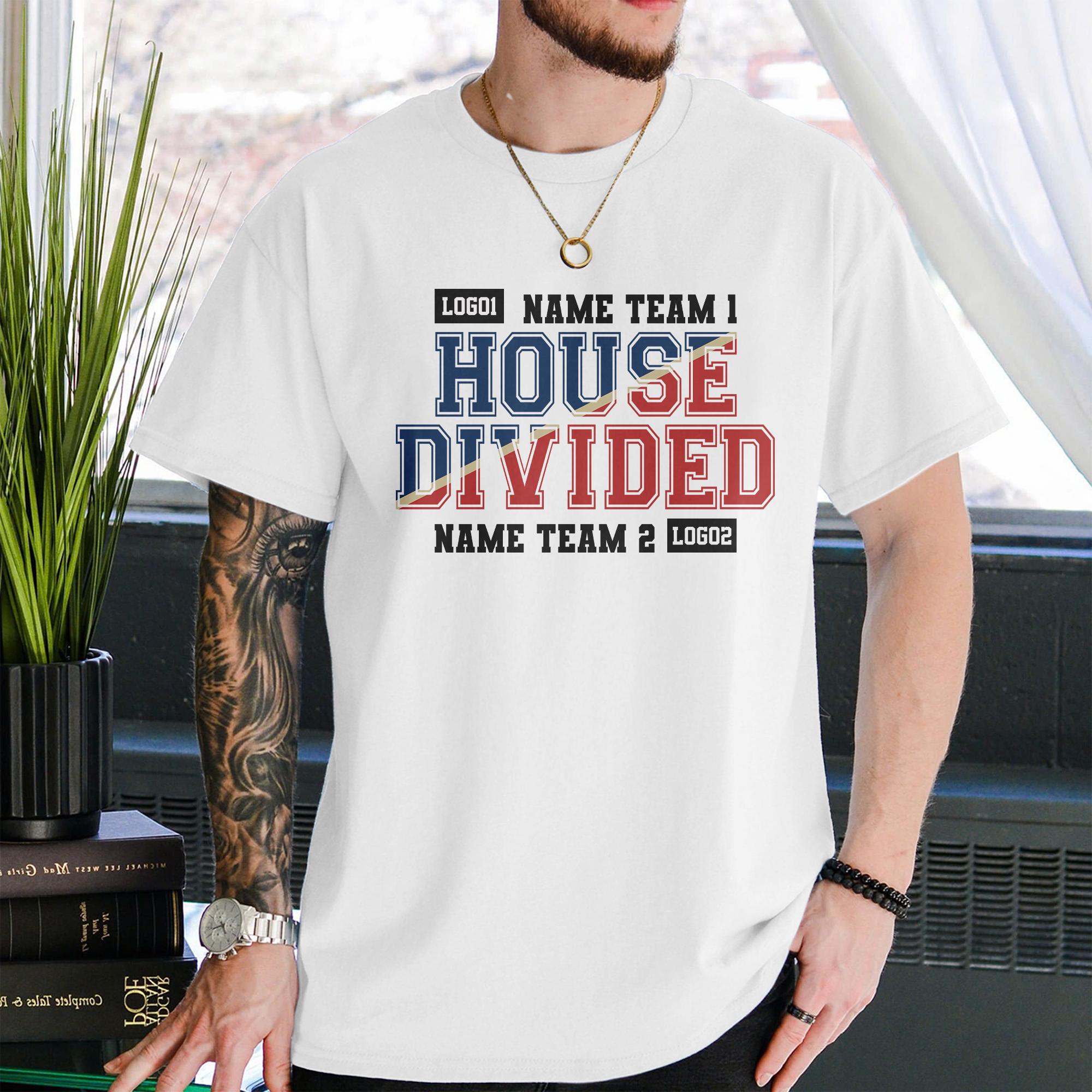 Personalized House Divided Teams Shirt Make Your Own Sport Shirt ...