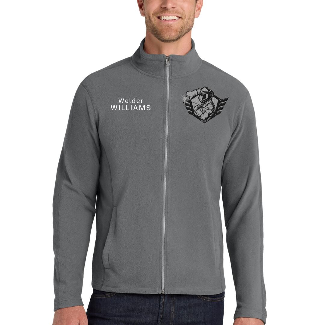 Custom Embroidered Welder Fleece Jacket, Personalized Workwear - Etsy