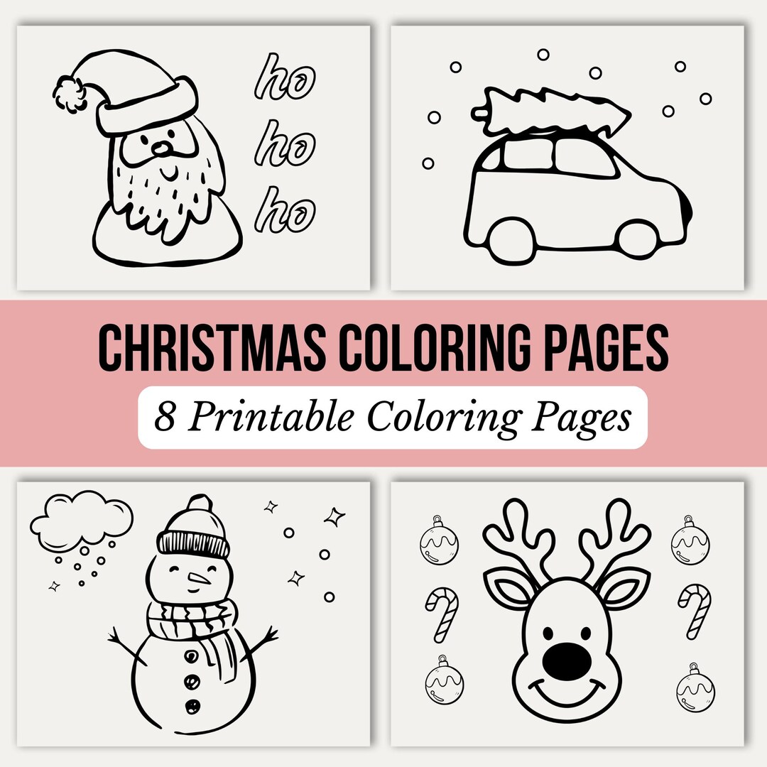 Kids Christmas Coloring Pages, Bold and Easy Coloring Pages, Christmas ...
