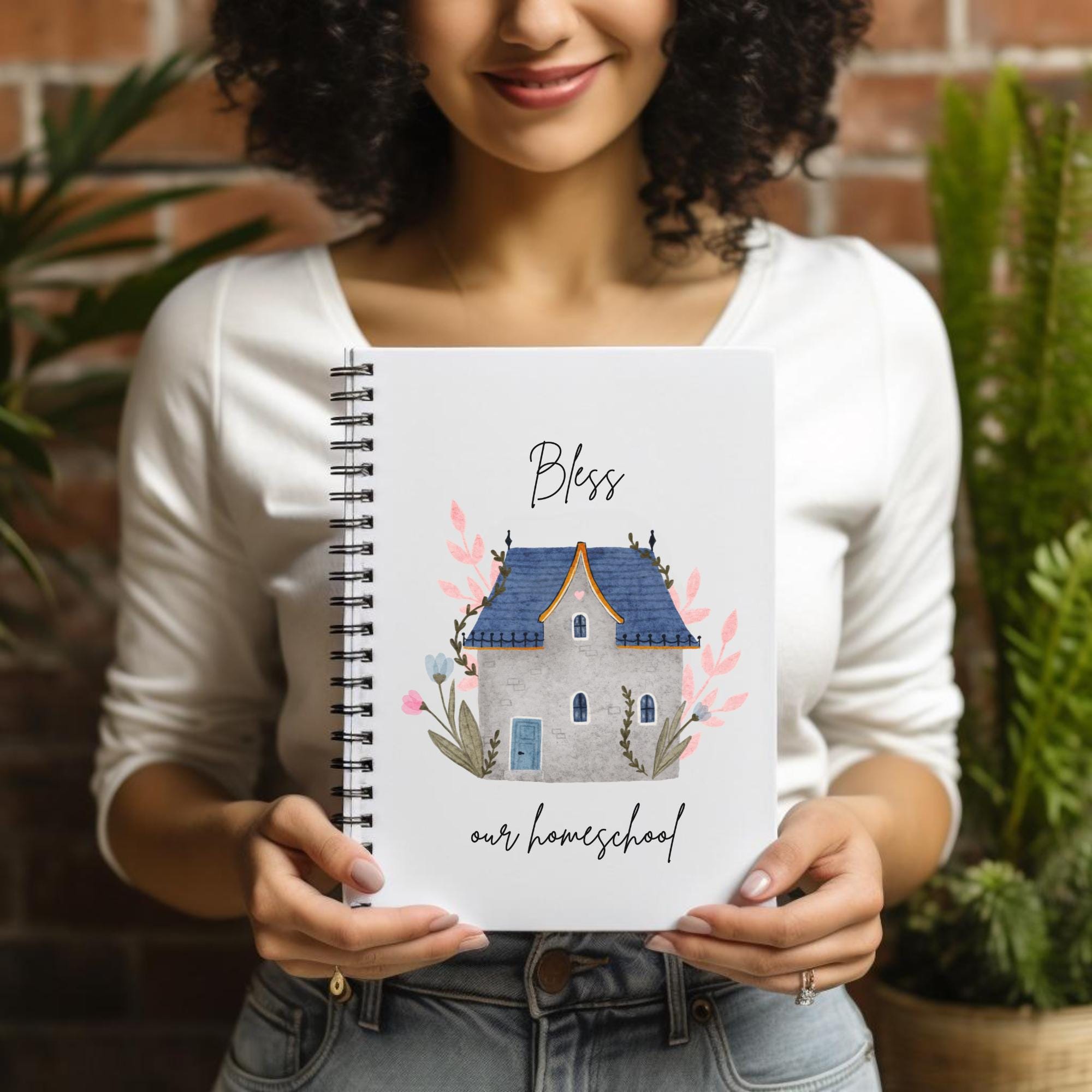 Homeschool Notebook, Bless Our Homeschool Notebook, Gift for Homeschool ...