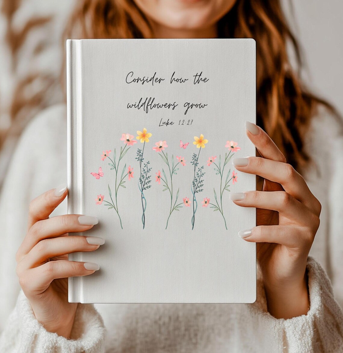 Floral Christian Journal, Prayer Journal, Consider the Wildflowers ...