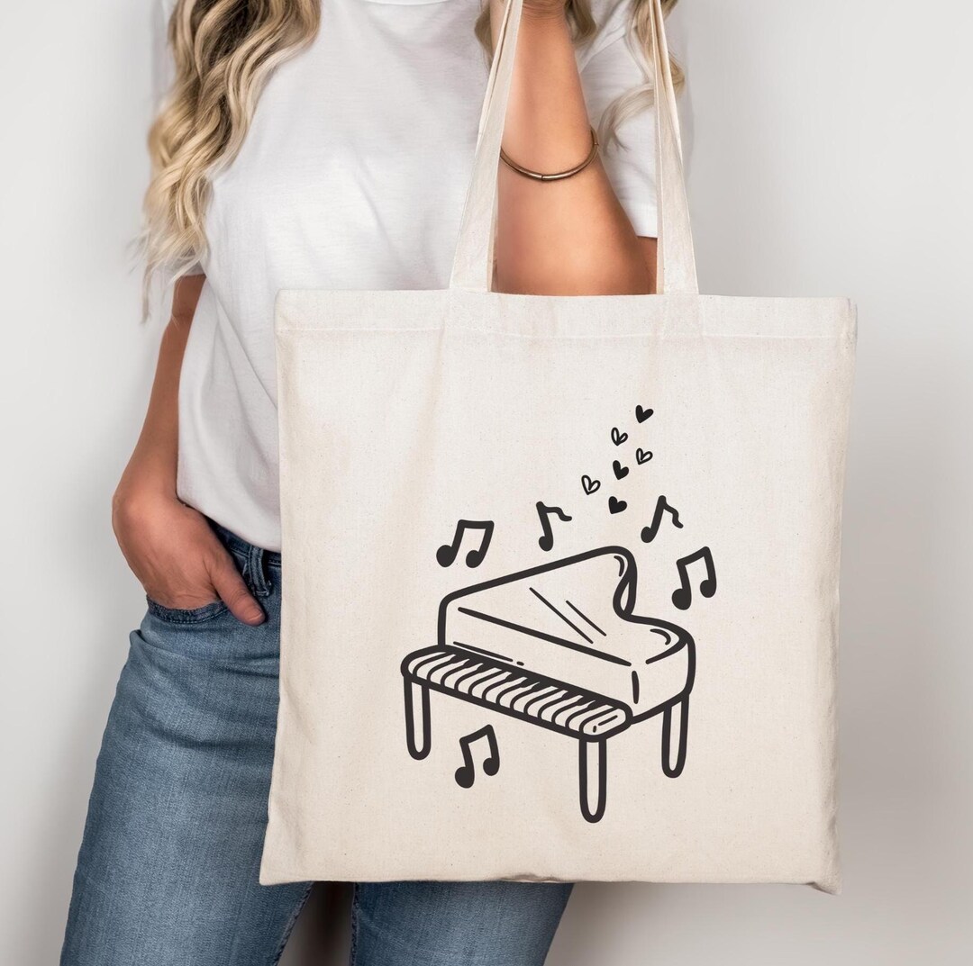 Piano Bag, Piano Tote Bag, Piano Lesson Bag, Piano Book Bag, Piano ...