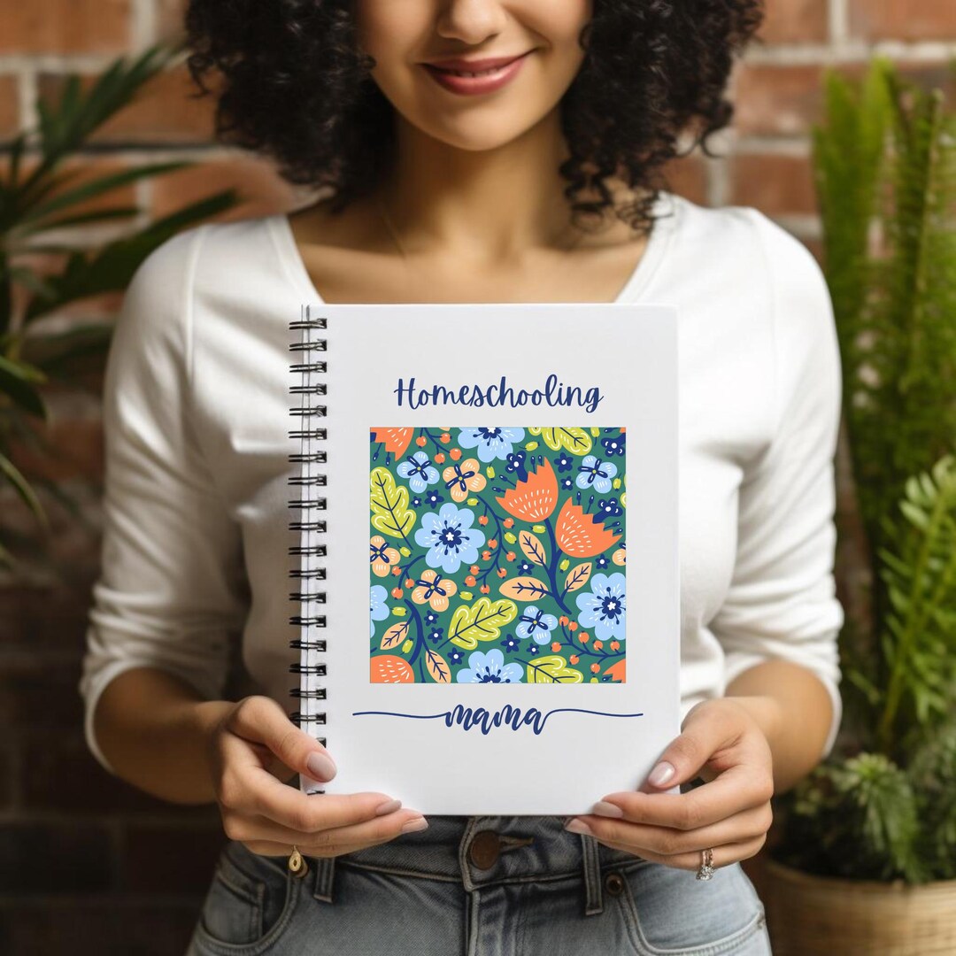 Floral Homeschool Mama Spiral Notebook, Ruled Journal - Etsy