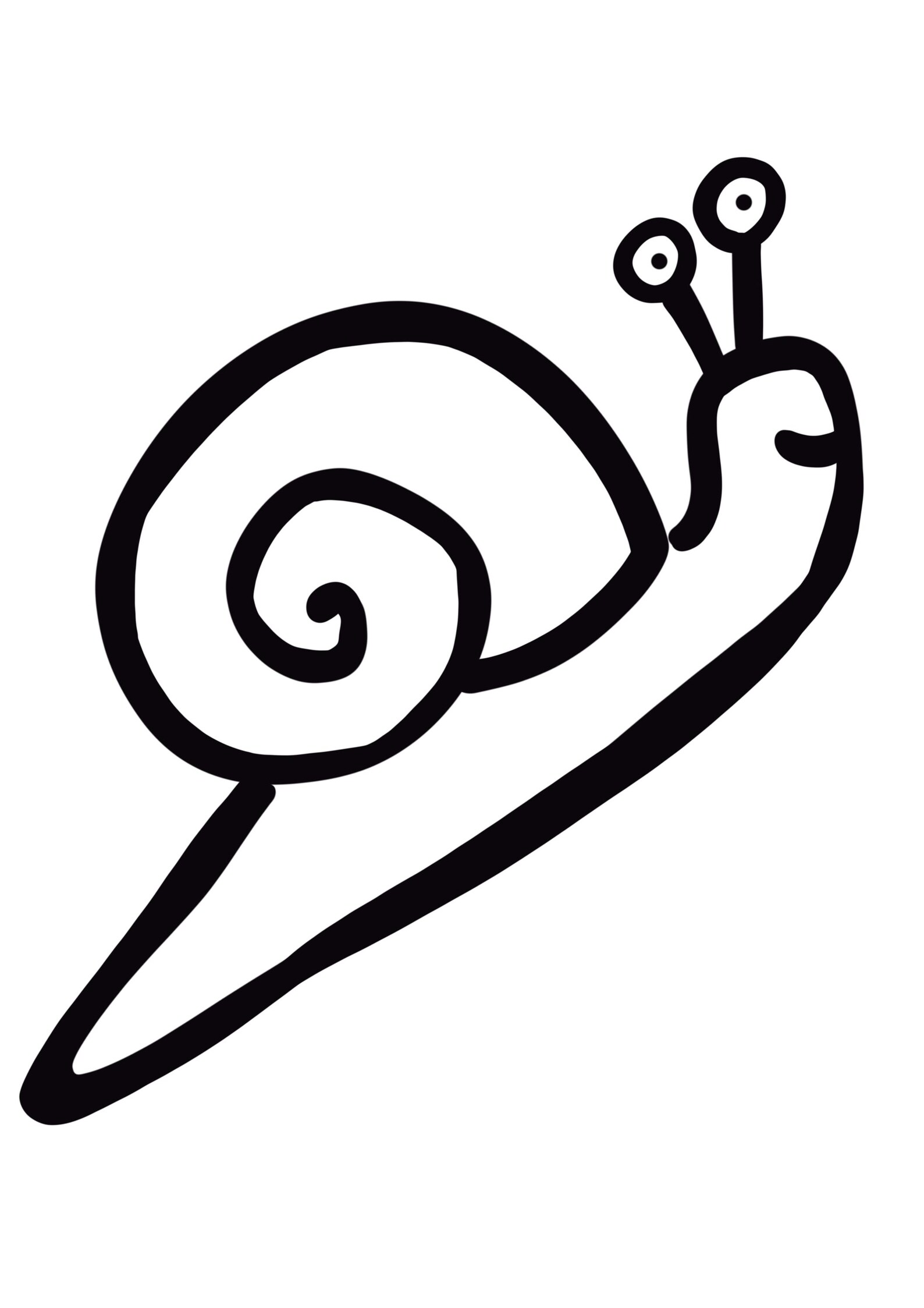 Happy Handrawn Doodle Snail Digital Download. Handrawn Doodles ...