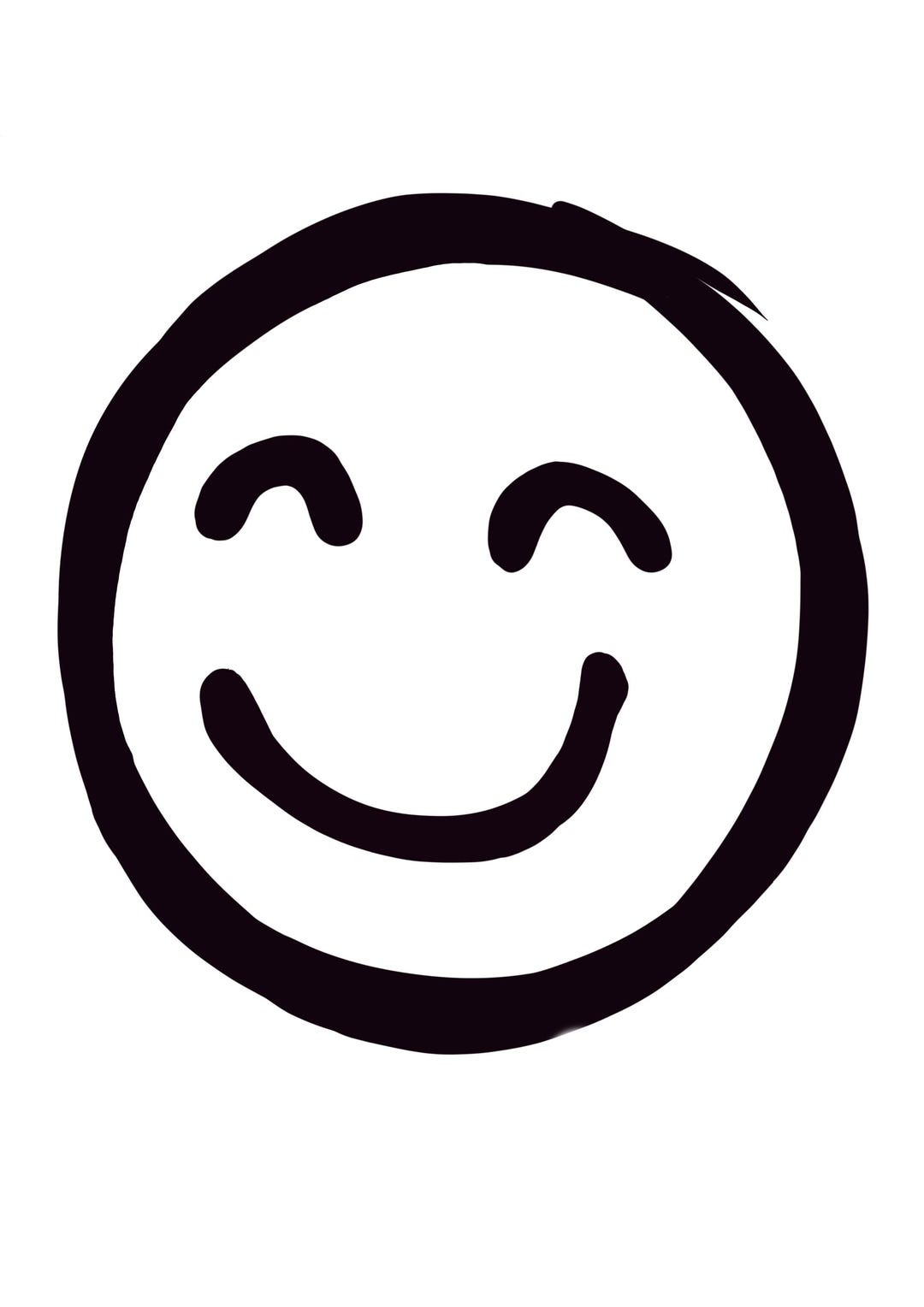 Happy Handrawn Doodle Smiley Digital Download. Handrawn Procreate ...