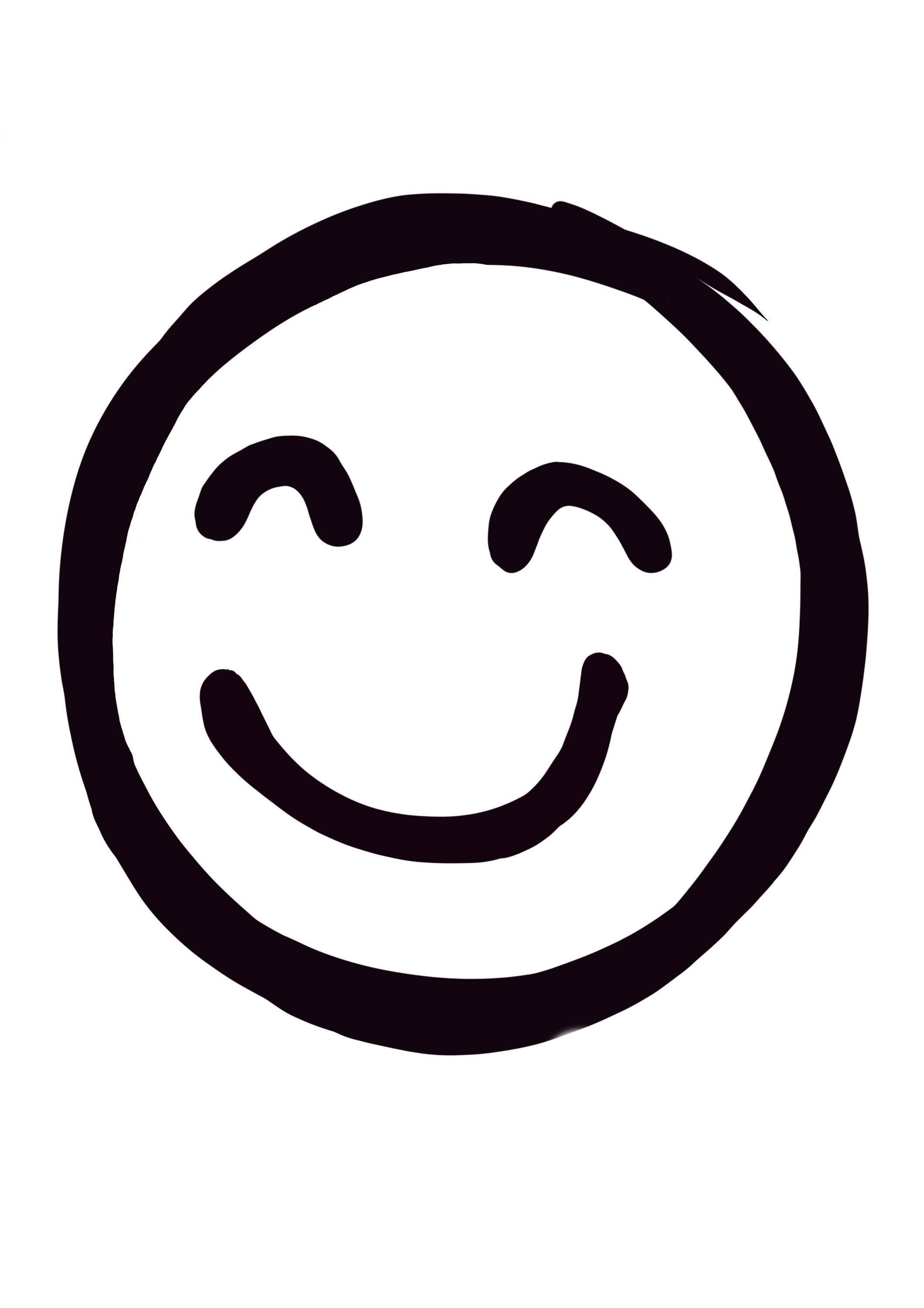 Happy Handrawn Doodle Smiley Digital Download. Handrawn Procreate ...