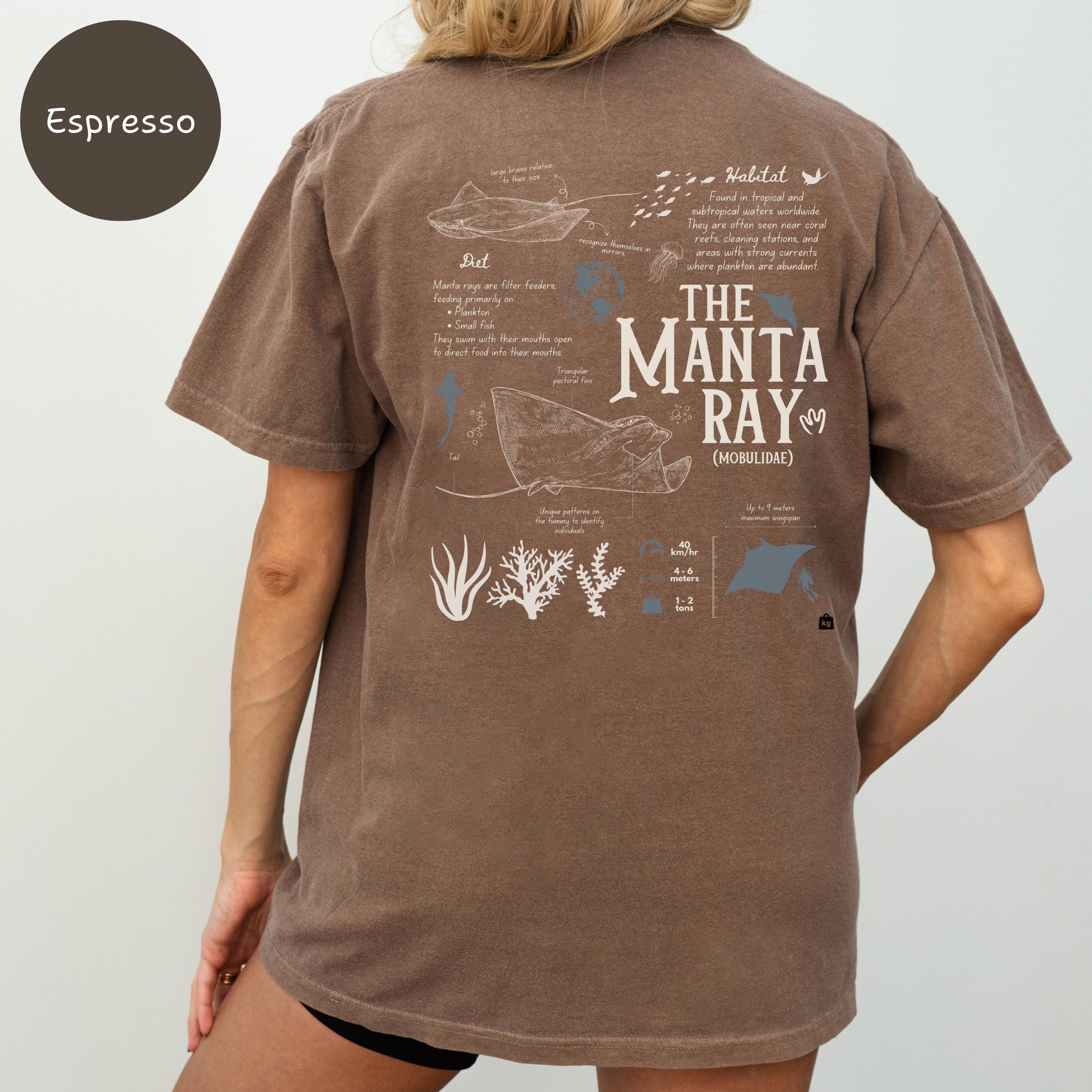 Comfort Colors Manta Ray T-shirt, Manta Ray Shirt, Vintage Manta Ray ...