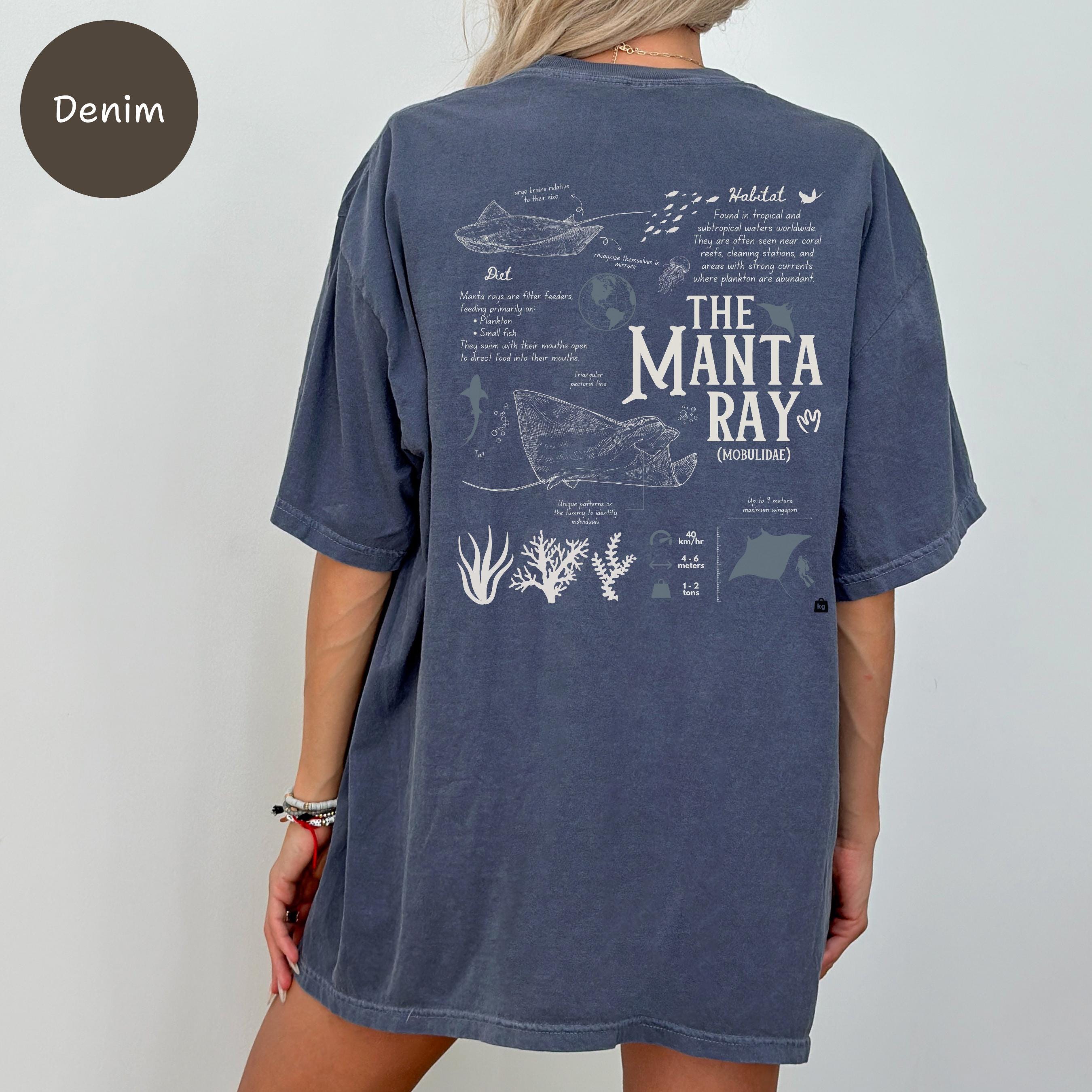 Comfort Colors Manta Ray T-shirt, Manta Ray Shirt, Vintage Manta Ray ...