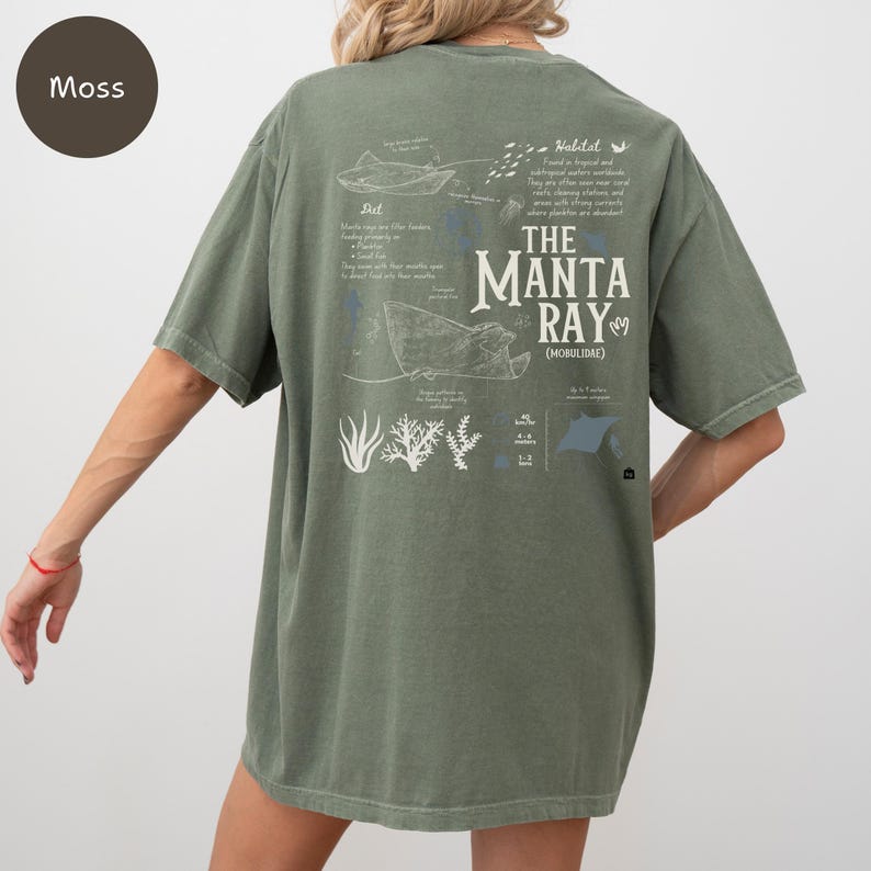 Comfort Colors Manta Ray T-shirt, Manta Ray Shirt, Vintage Manta Ray ...