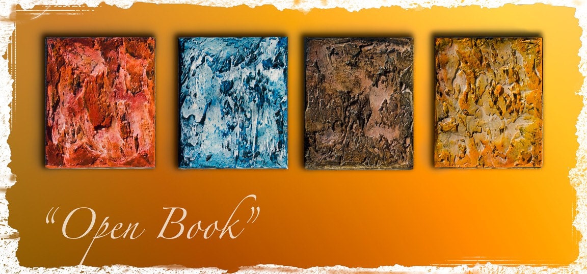 Open Book - Original Abstract Painting - Etsy