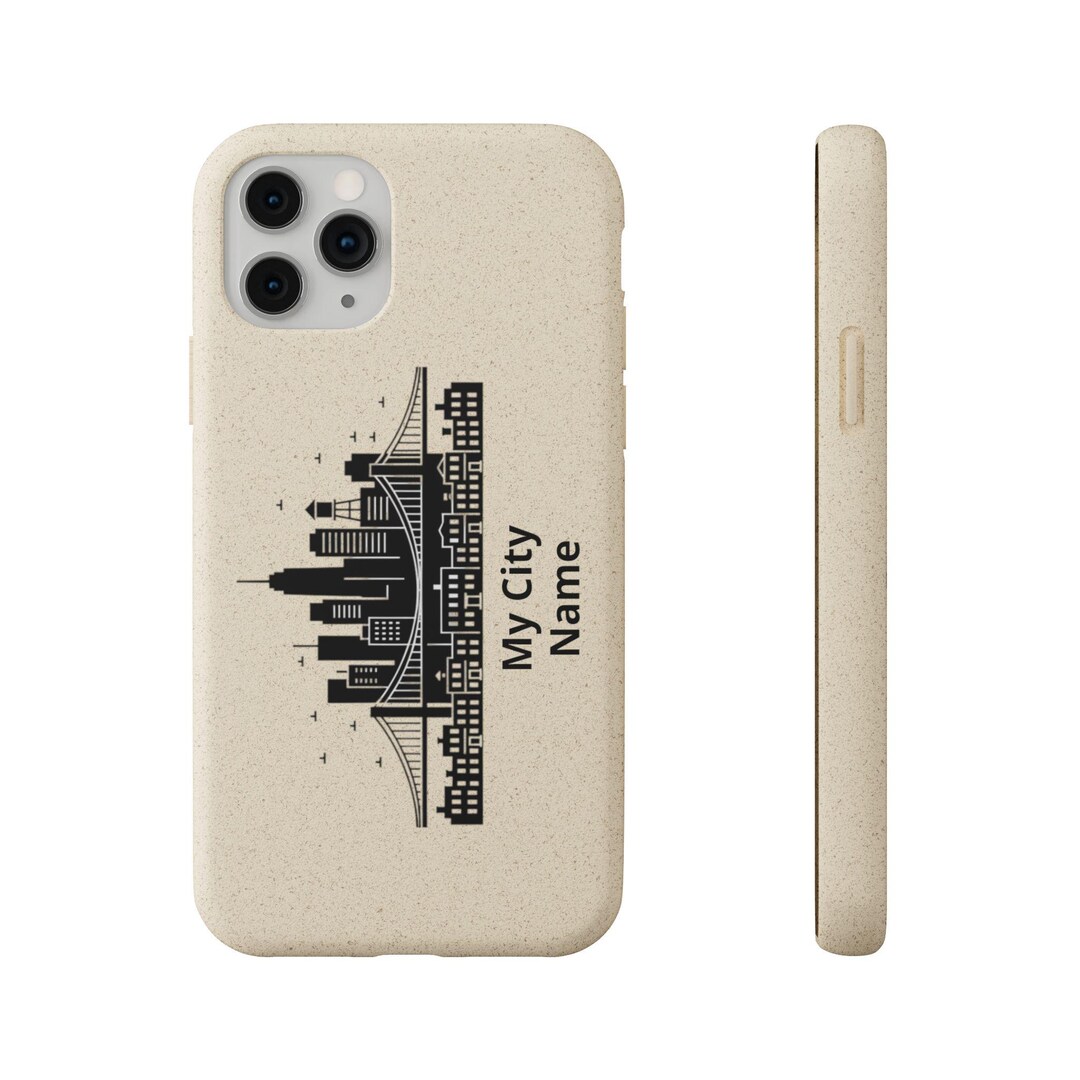 Personalize Biodegradable City Skyline Phone Case | Urban Architecture ...