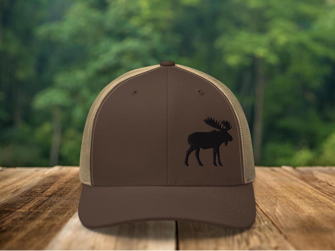 Embroidered Moose Hunt Hat, Moose Hat, Hunting Gift, Moose Hunt Hats ...