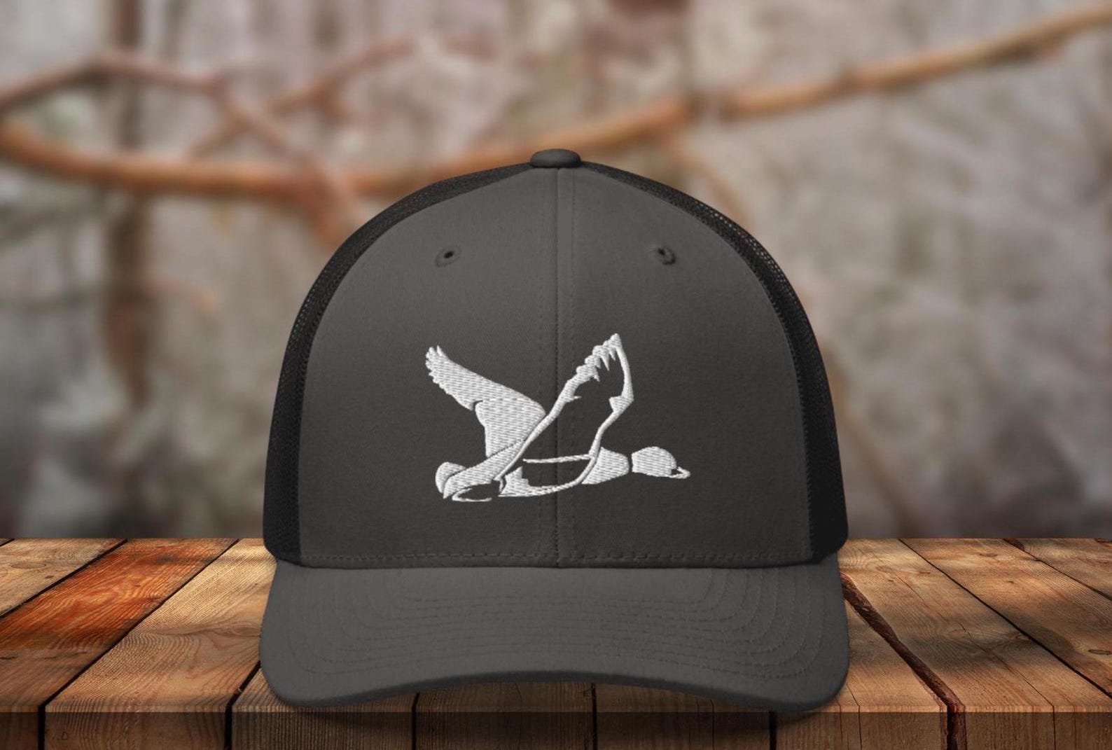 Embroidered Duck Hunting Hat, Duck Hunting Gift, Duck Hunting Trucker ...