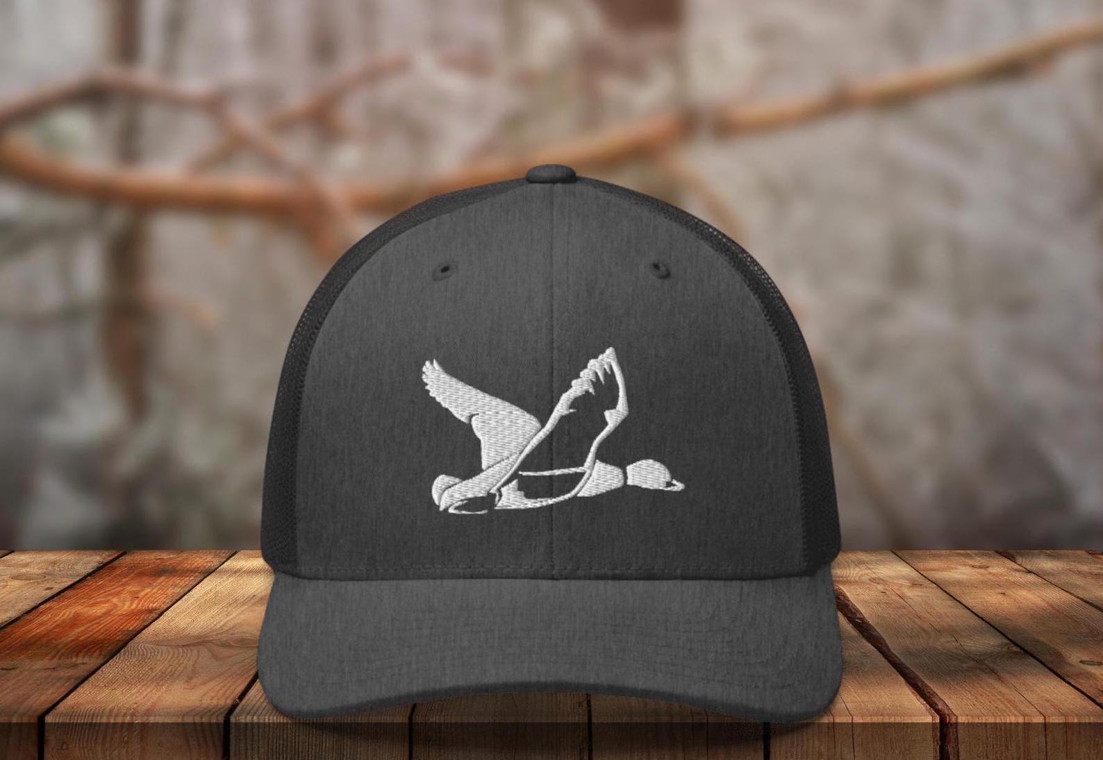 Embroidered Duck Hunting Hat, Duck Hunting Gift, Duck Hunting Trucker ...