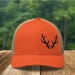 Embroidered Elk Horns Hat, Elk Hunting Hats, Elk Hunting Dad Hat, Elk ...