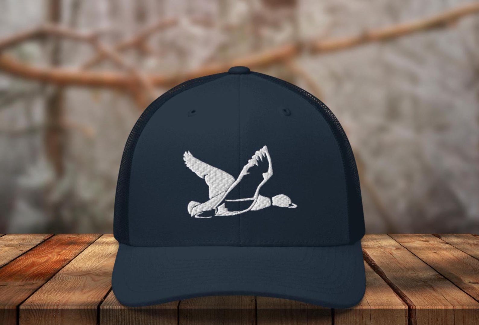 Embroidered Duck Hunting Hat, Duck Hunting Gift, Duck Hunting Trucker ...