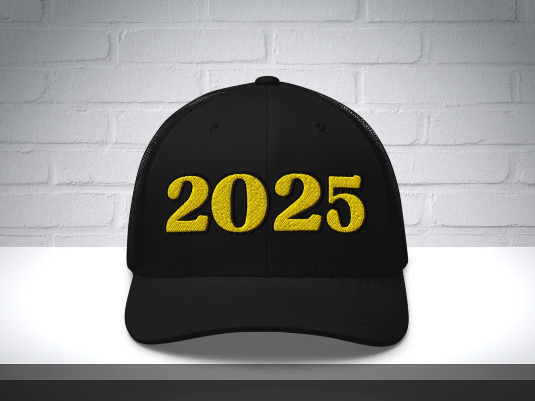 Embroidered 2025 Trucker Hat, Cheers Hat, New Years Hat, New Years Eve ...