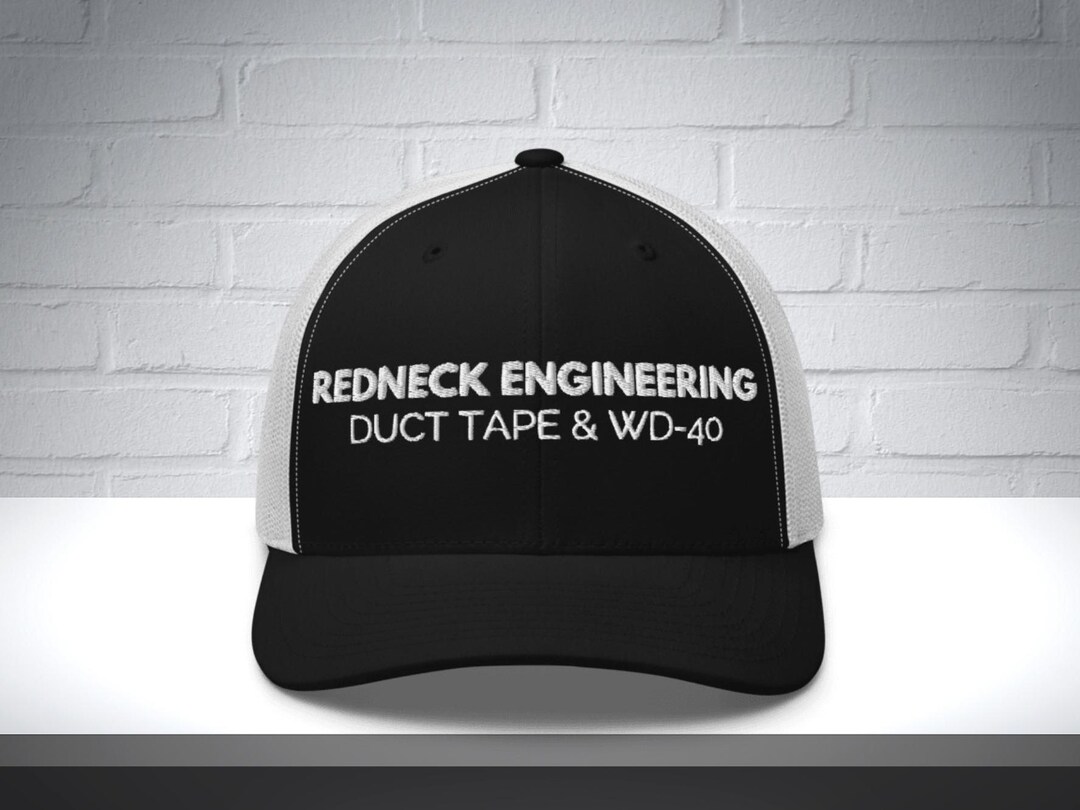 Embroidered Redneck Engineering Hat, Redneck Hat, Funny Redneck Gift ...