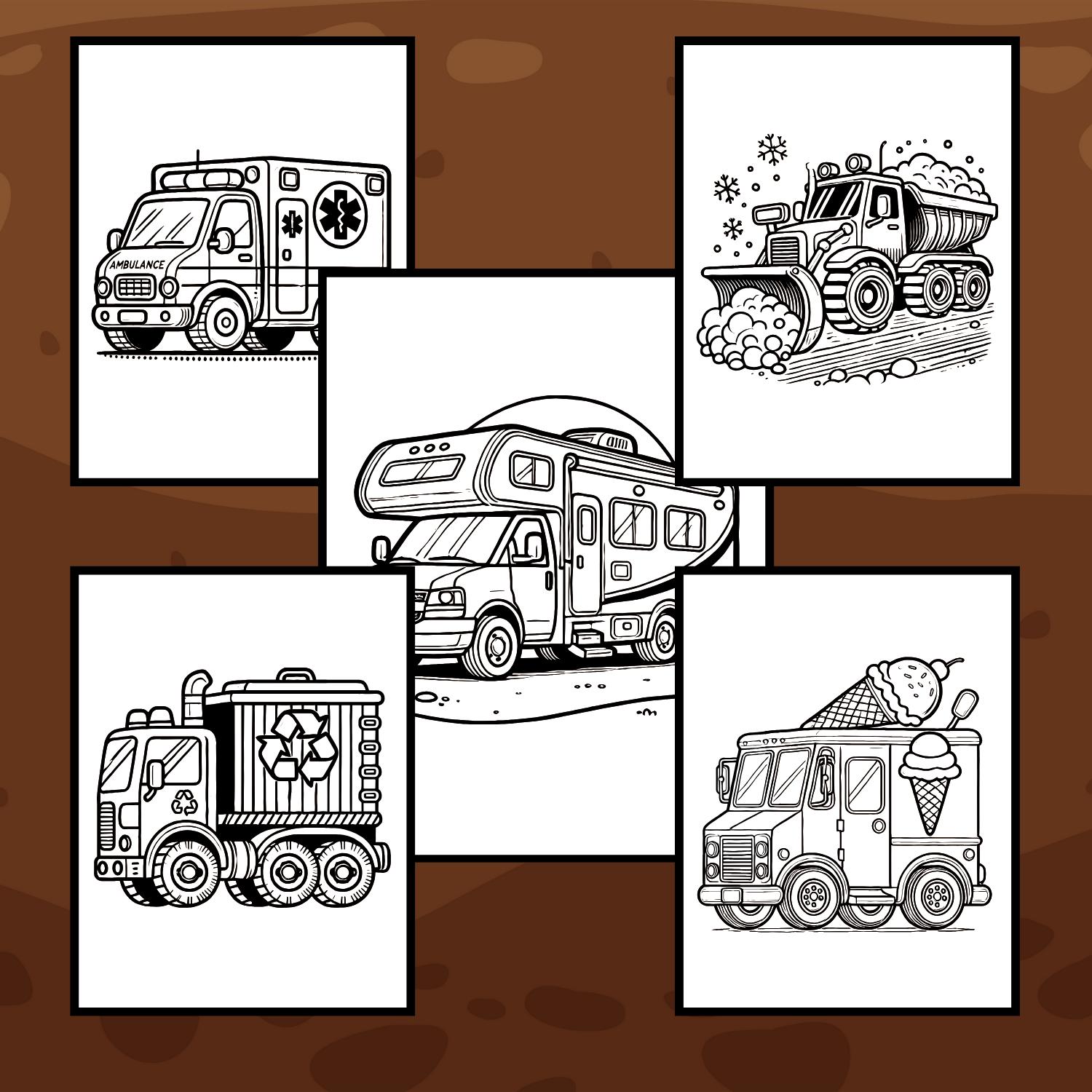 Printable Trucks Coloring Pages, Fire Truck, Tow Truck, Dump Truck ...