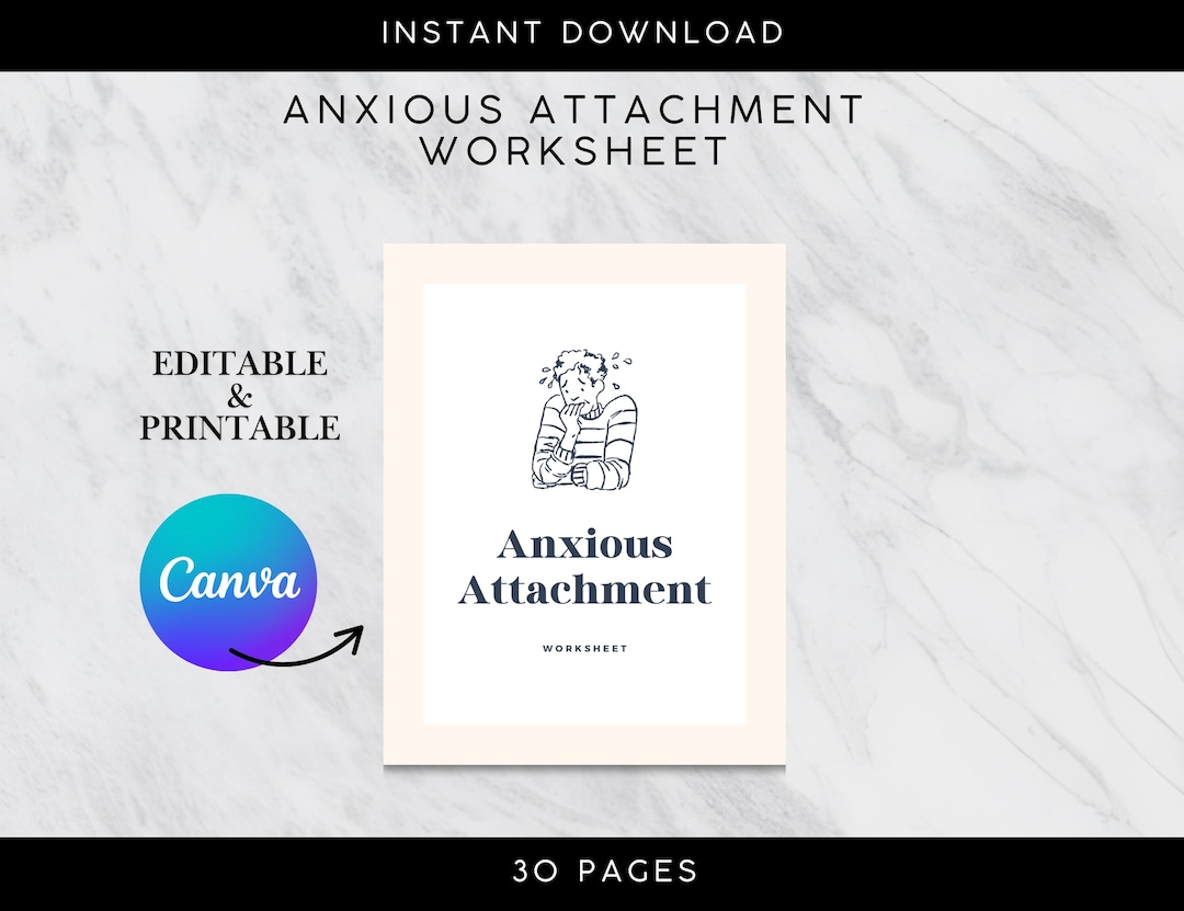 Attachment Theory Worksheets, Anxious Attachment Styles Quiz, Parenting ...