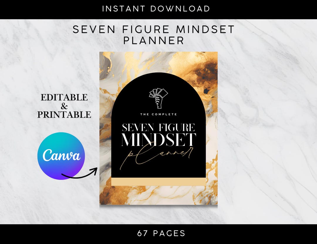 Seven Figure Mindset Planner Template Printable Wealth Mindset ...