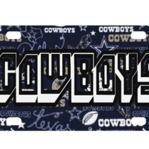 Dallas Cowboys License Plate - Etsy