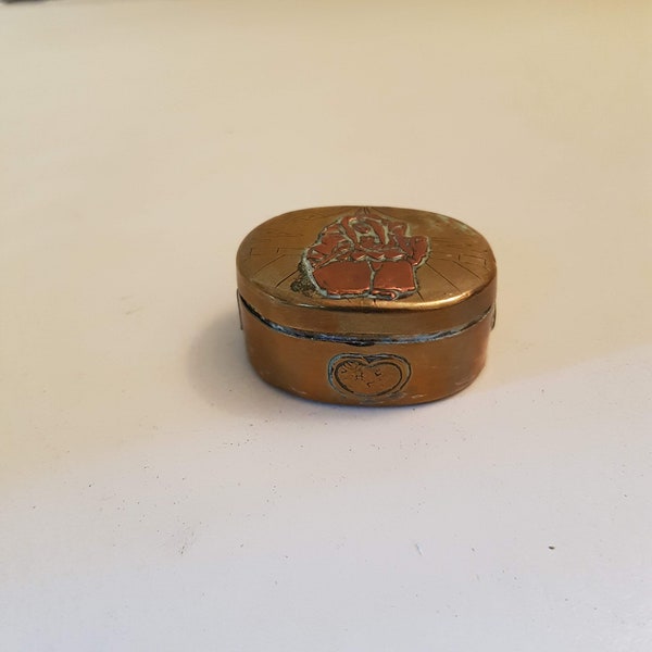 Brass Pill Box - Etsy