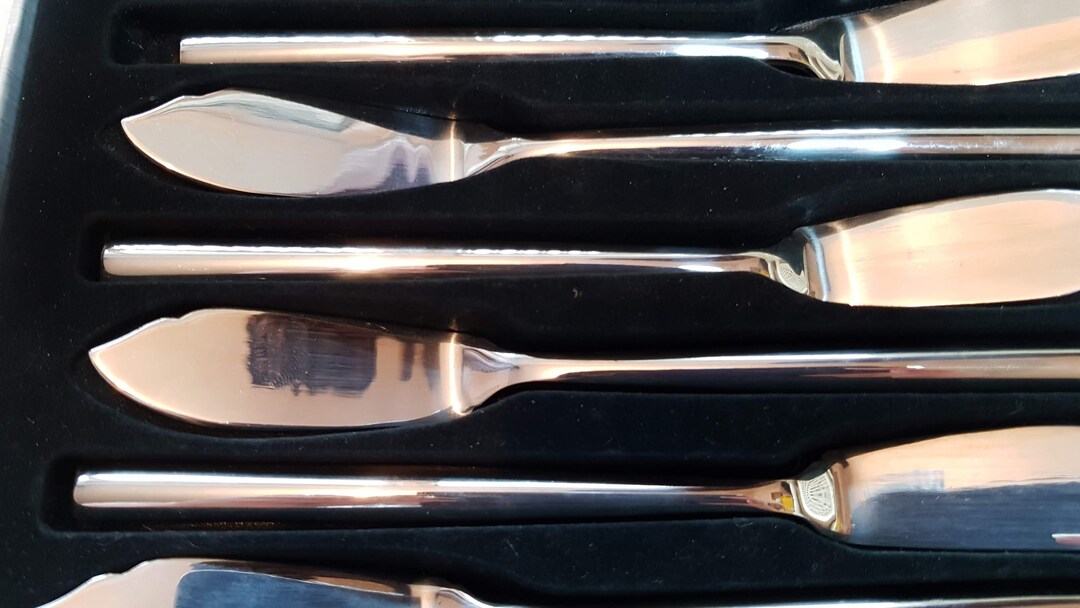 Stainless Steel Fish Utensils - Set of Six Vintage, but New in Box - Etsy