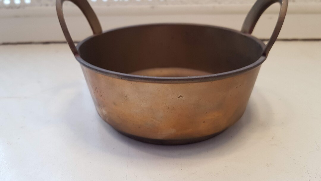 Vintage Copper Pan - Small Two Handled Pan - Etsy