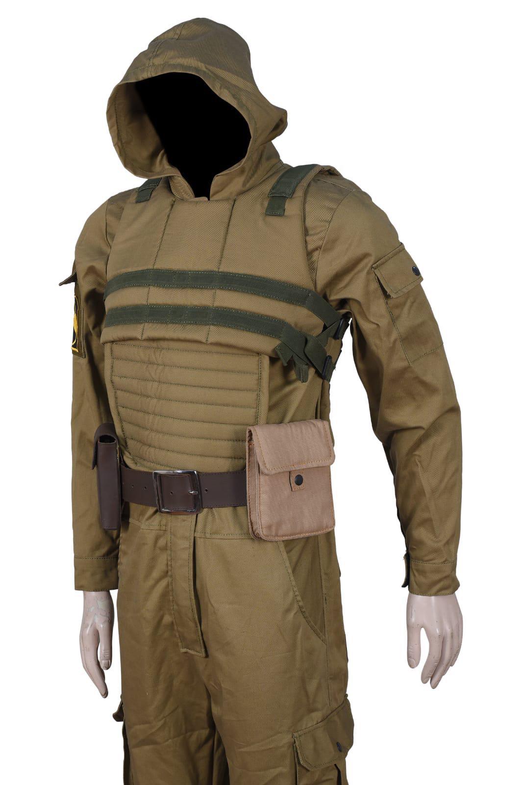 Zone Stalker Tactical Jumpsuit– Combat Canvas Suit With Leather Gear - Etsy