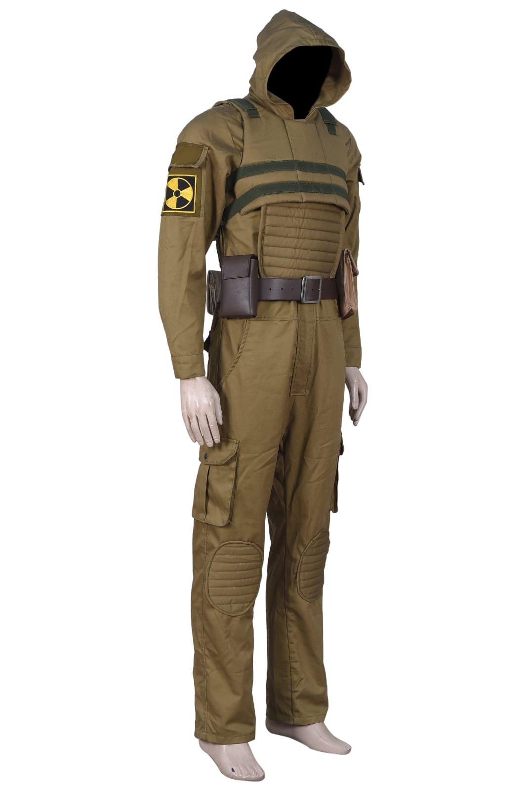 Zone Stalker Tactical Jumpsuit– Combat Canvas Suit With Leather Gear - Etsy
