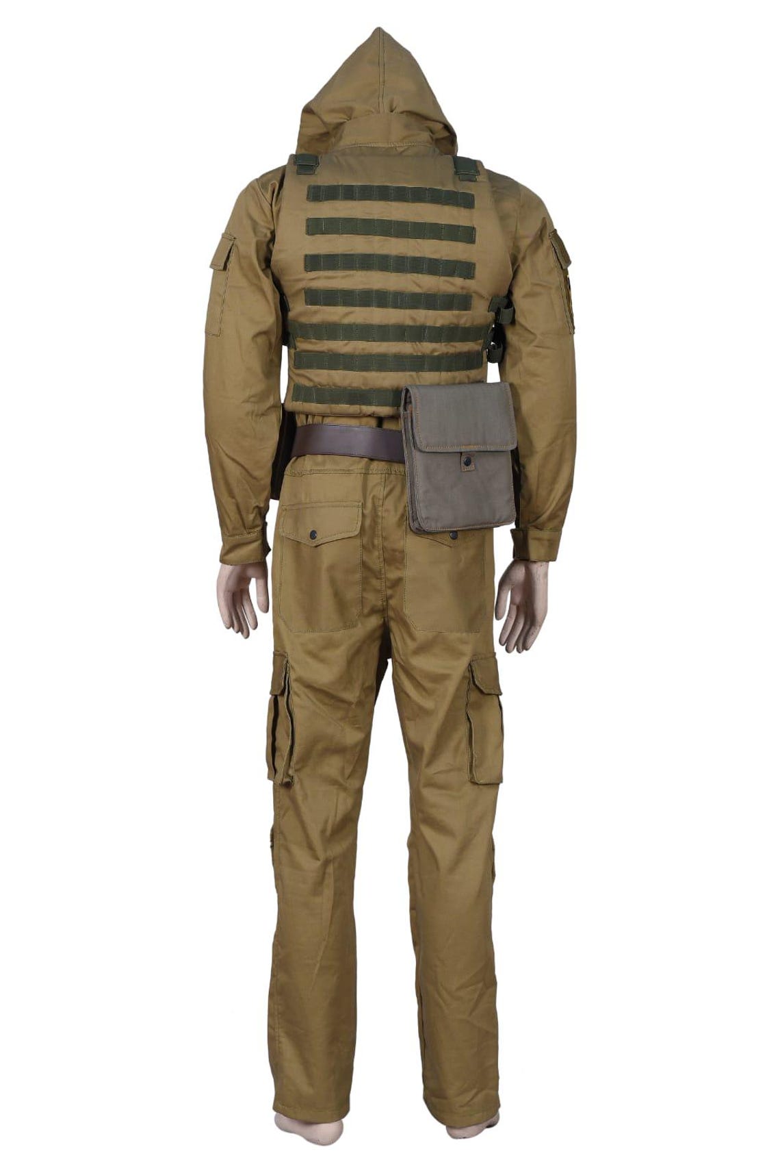Zone Stalker Tactical Jumpsuit– Combat Canvas Suit With Leather Gear - Etsy