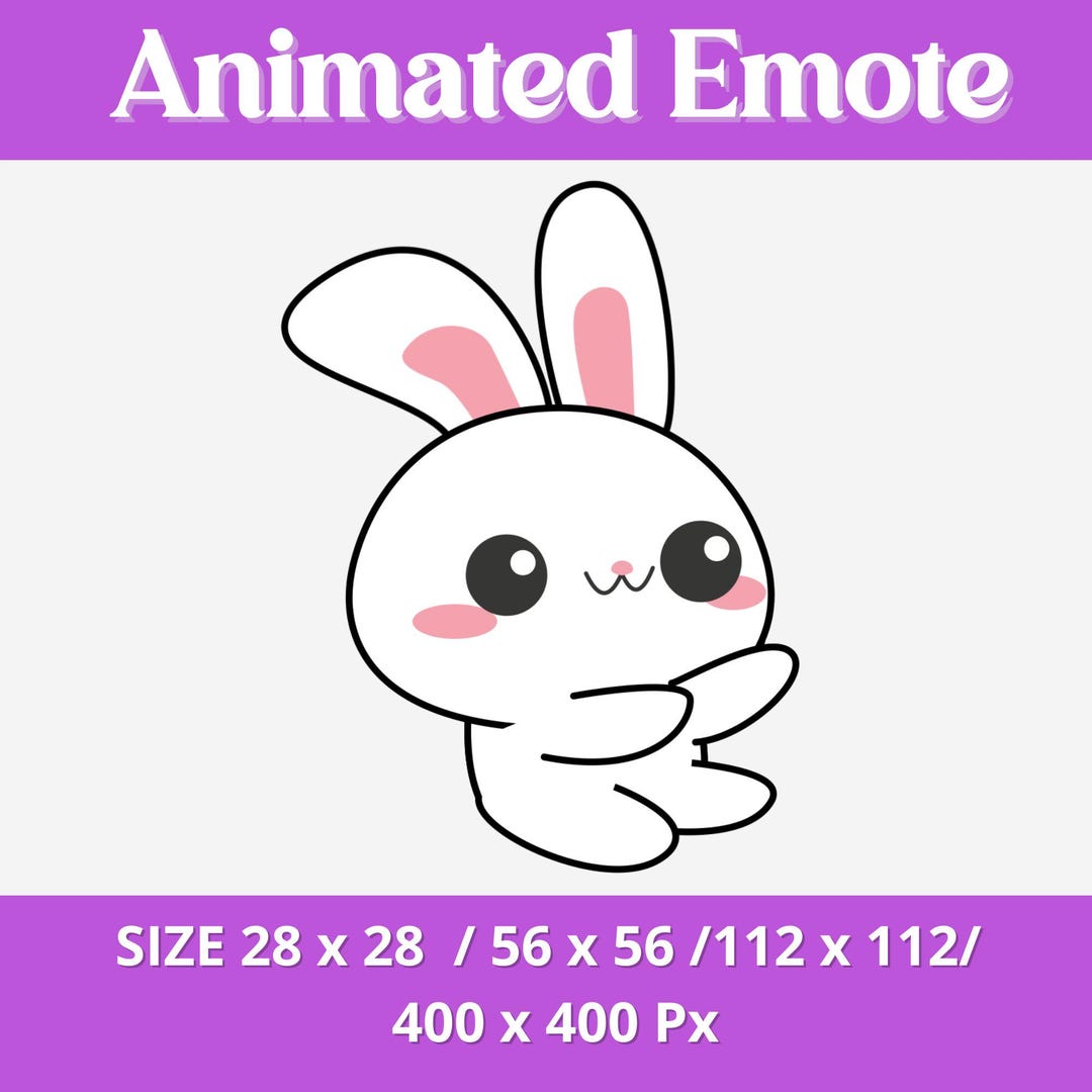 Animated Twitch Dancing Emote Adorable Bunny Emote the Perfect Animated ...