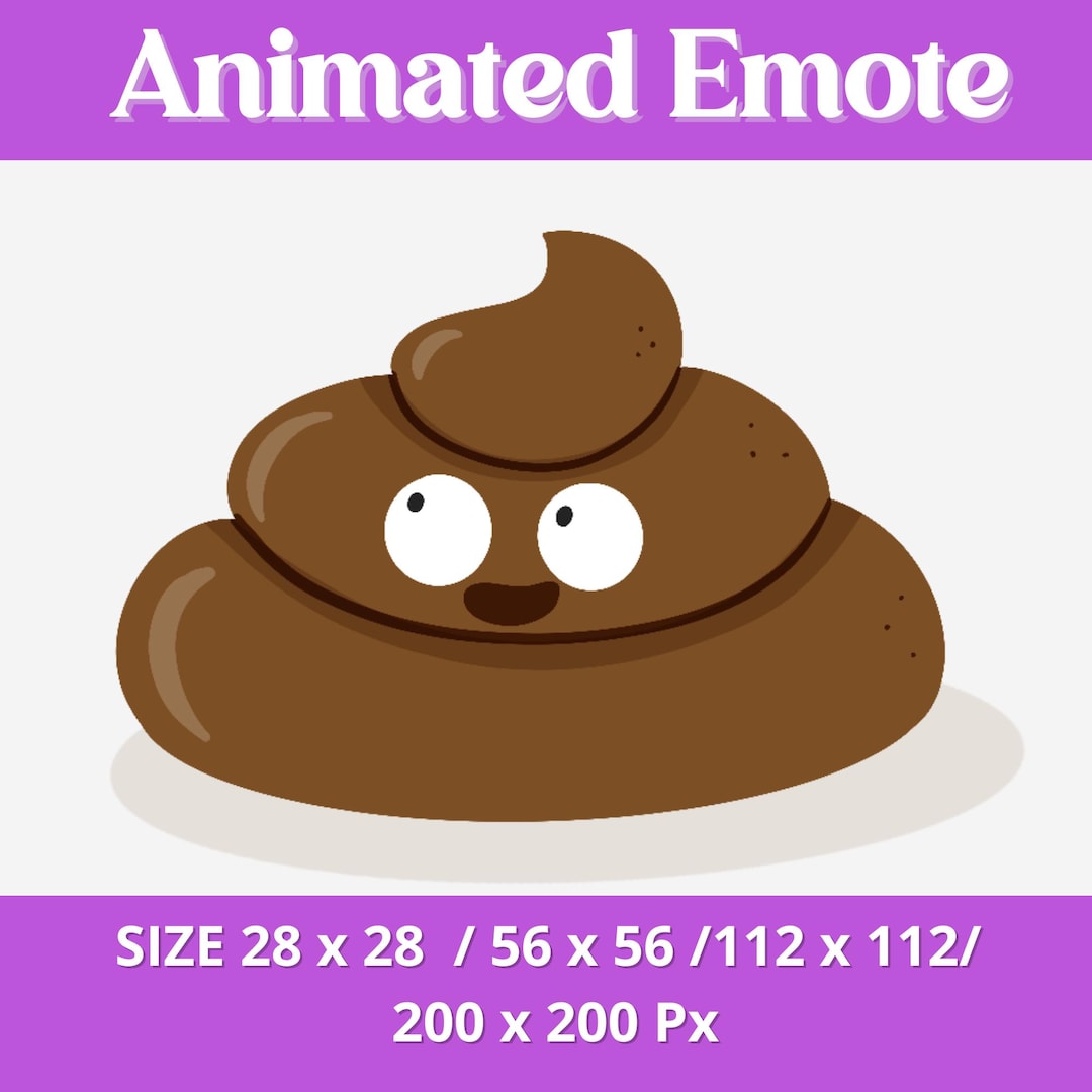 ANIMATED Poop Emote, Dancing Poop Emote for Twitch and Discord ! Emote ...